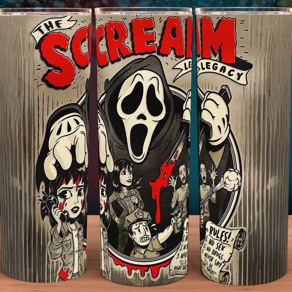 Handmade | Dining | The Scream Legacy Ghostface Cartoon Style Cup Mug ...